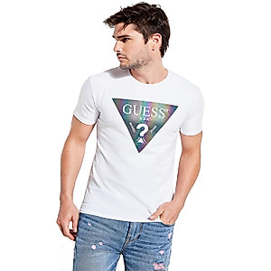 GUESS Men's Crewneck Short Sleeve Color Shades Tee