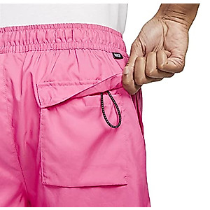 Nike NSW Woven Flow Shorts (as1, Alpha, l, Regular, Regular, Pink/White)