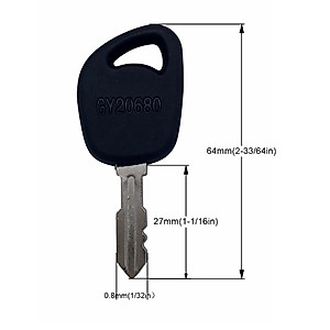 Strongthium 140403 Replacement Key for John Deere Craftsman Husqvarna Poulan Riding Mower Tractor GY20680