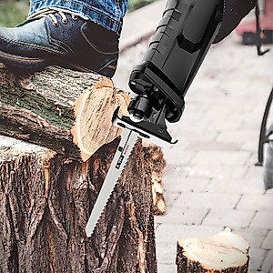 Generic Reciprocating Saw Blade Set, 18TPI10TPI6TPI Wood Pruning Saw Blade for MetalWood Cutting Compatible with Ryobi, Bosch Decker, Makita, Dewalt (4)