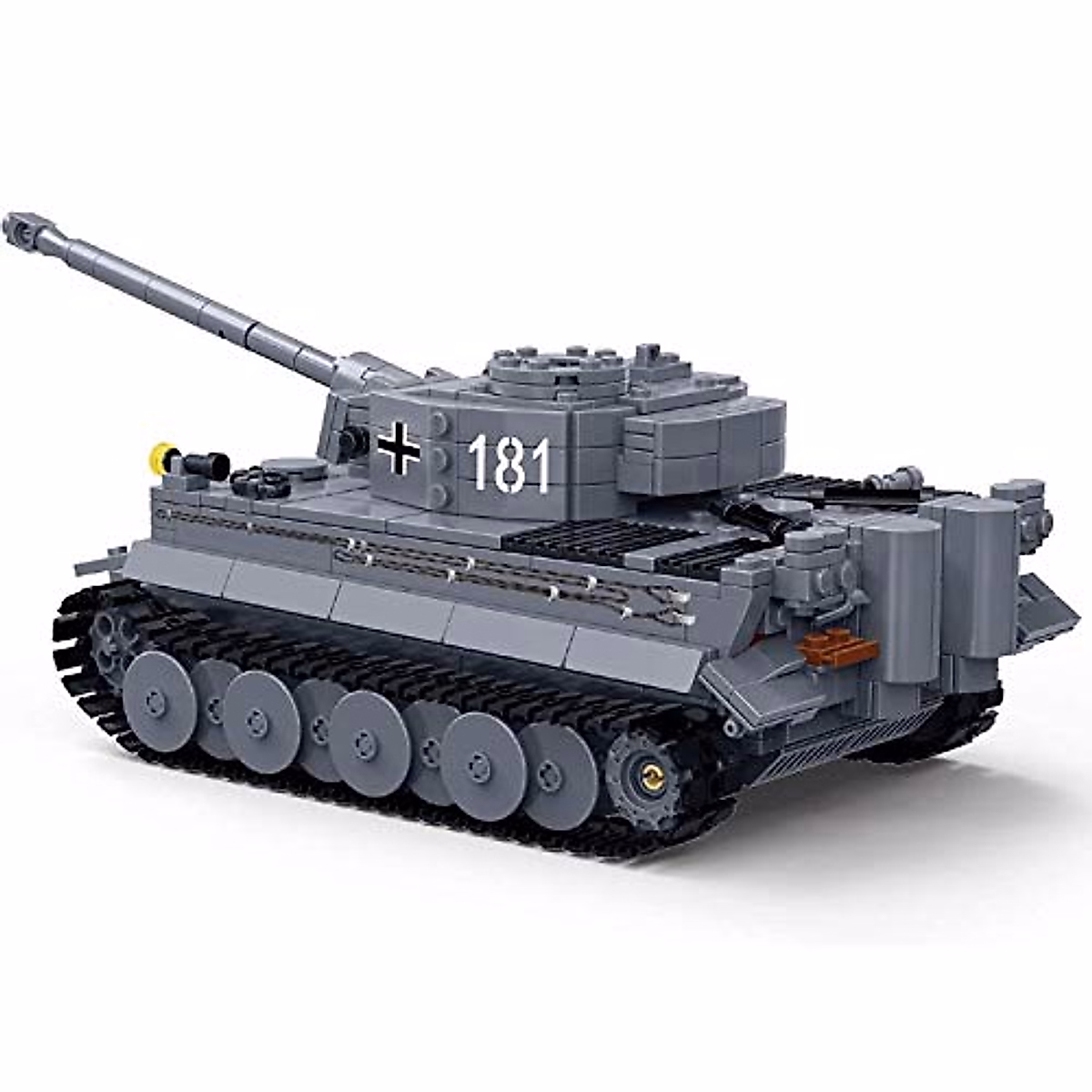General Jim's Military Brick Building Set - WW2 German Army King Tiger Tank Building Blocks Model Set for Military, World War 2, Military and Brick Building Enthusiasts Including Teens and Adults