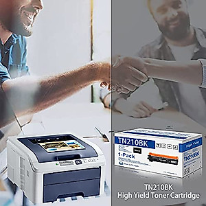 High Yield TN210 TN210BK Toner Cartridge Replacement for Brother TN-210 HL-3040CN HL-3045CN HL-3070CW HL-3075CW MFC-9010CN MFC-9120CN MFC-9125CN MFC-9320CW Printer Toner (Black, 2-Pack)