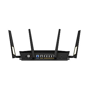 ASUS RT-AX88U Pro (AX6000) Dual Band WiFi 6 Extendable Gaming Router, Dual 2.5G Ports, ASUS Rangeboost Plus, Port Forwarding, Subscription-Free Network Security, Instant Guard, VPN, AiMesh Compatible