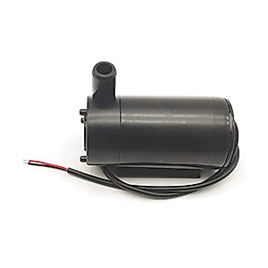 SazkJere 8pcs Micro Submersible Mini Water Pump DC 3V 5V Horizontal Aquarium Water Pump Low Noise for Fish Tank Pond Fountain Hydroponics Garden (Black)