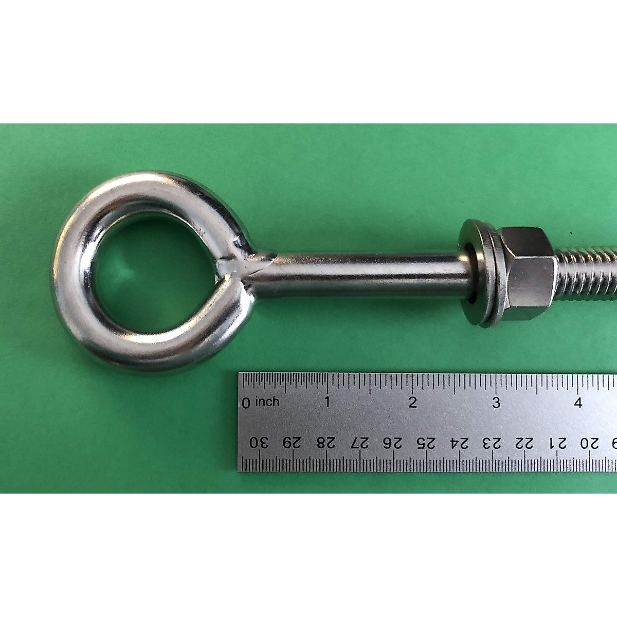 US STAINLESS Stainless Steel 316 Eye Bolt 5/8" x 8" UNC Short Thread Marine Grade Pitch of 11