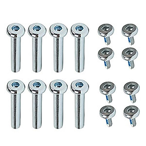 Dime Bag Hardware Inline Skate Axles 8-Pack 33mm Rollerblade Replacement Nuts and Bolts