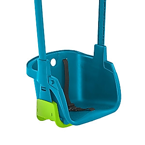 TP Toys, 3-in-1 Toddler Swing Set | Small to Tall | Indoor Baby Swing with Fabric Baby Seat to Outdoor Toddler Swing with Classic Kids Swing Seat | Sturdy Metal Swing Stand | 6 Month+