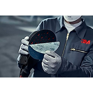 3M Random Orbital Sander, Xtract Pneumatic 88954, 6 in, with Central Vacuum Attachment, 3/16 in Orbit, Ergonomic and Lightweight ROS, .28 HP (209W) Motor Black