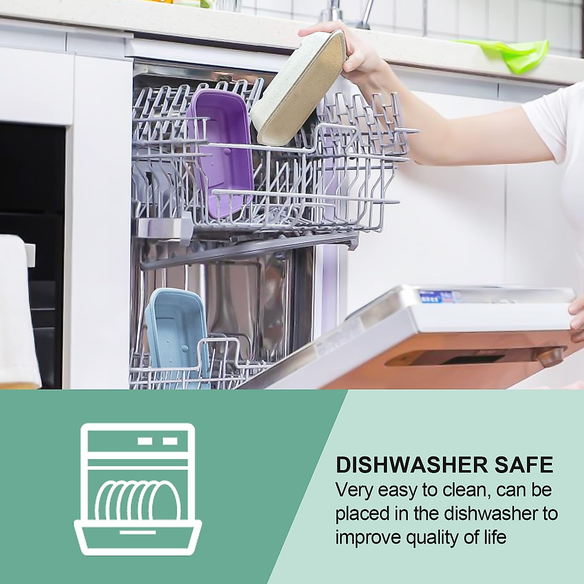 shopwithgreen Meal Prep Containers 1-Compartment, 10PCS Wheat Straw Microwave Bento Lunch Box with Lids, Reusable & Stackable Food Storage Containers, Dishwasher Freezer Safe BPA Free (32 OZ)