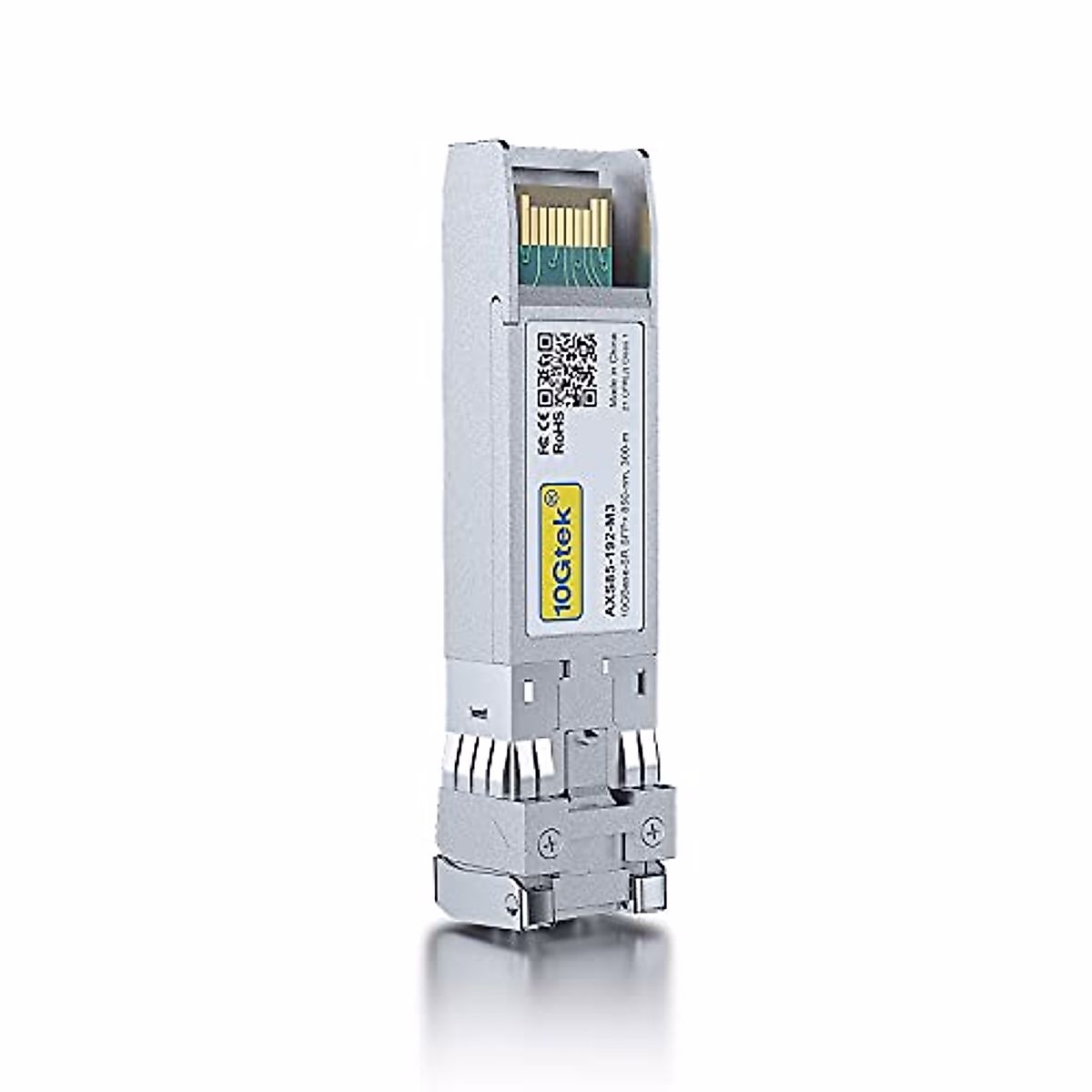 10Gtek 10GBase-SR SFP+ LC Transceiver, 10G 850nm Multimode SFP Module, up to 300 Meters, for Cisco SFP-10G-SR, Meraki MA-SFP-10GB-SR, Ubiquiti UniFi UF-MM-10G, Fortinet, Mikrotik and More, Pack of 10