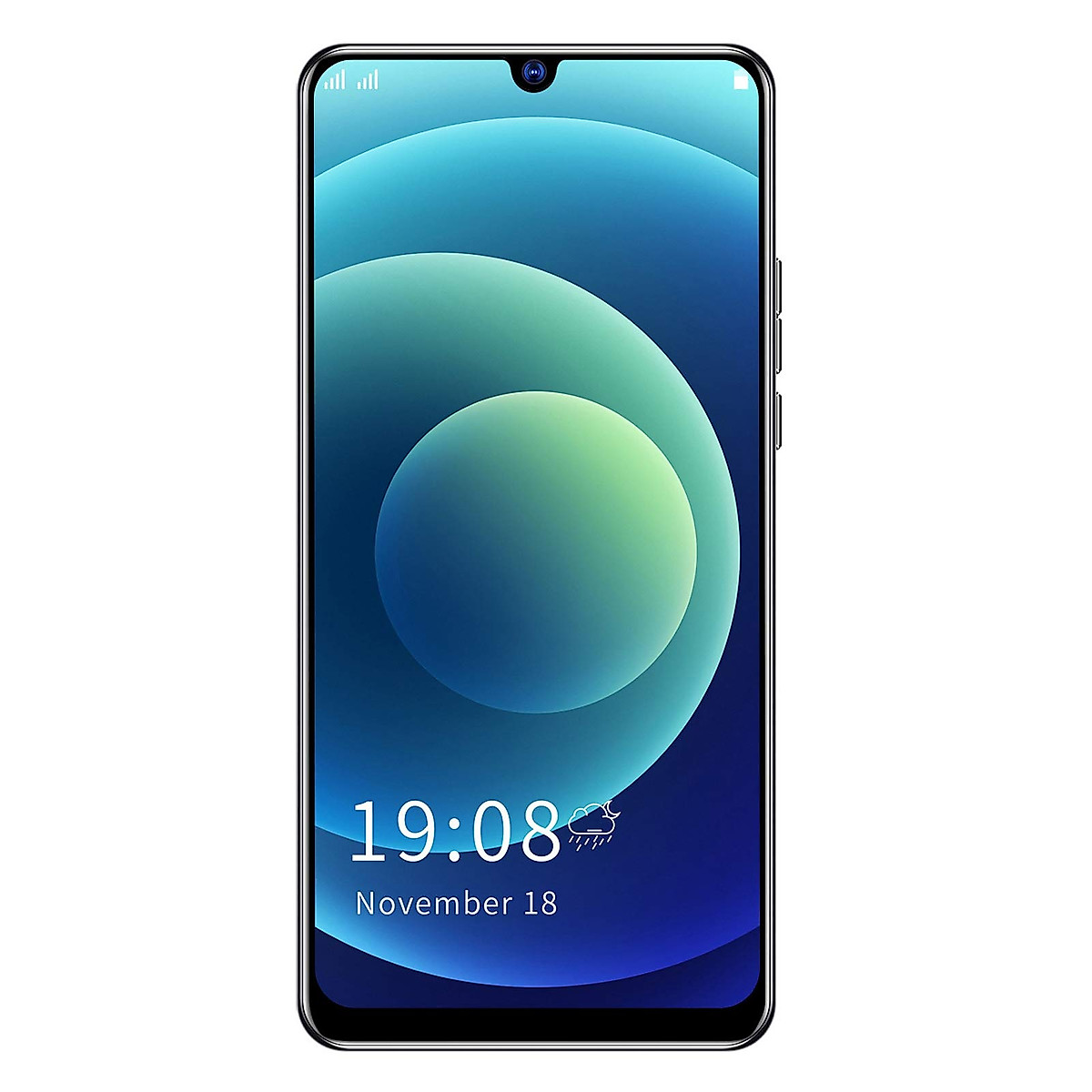 Tbest Unlocked U Landvo Ip12 Pro 6.26In Screen Face Recognition Dual Card Dual Standby Smart Phone 1 8Gb Black (Black)