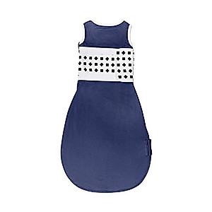Nanit Breathing Wear Sleeping Bag 100% Cotton Baby Sleep Sack - Works Pro Baby Monitor to Track Breathing Motion Sensor-Free, Real-Time Alerts, Size Large, 12-24 Months, Midnight Blue