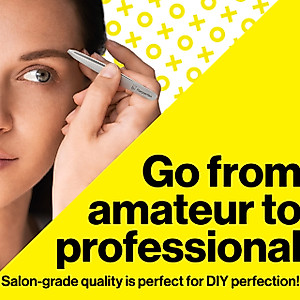 Harperton Pluckit - Professional Tweezers Set - Slant + Pointed Precision Tips