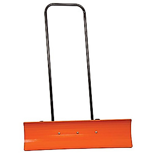 A.M. Leonard Poly Blade Wheeled SnoMover Snow Pusher - 36 Inches, Orange/Black