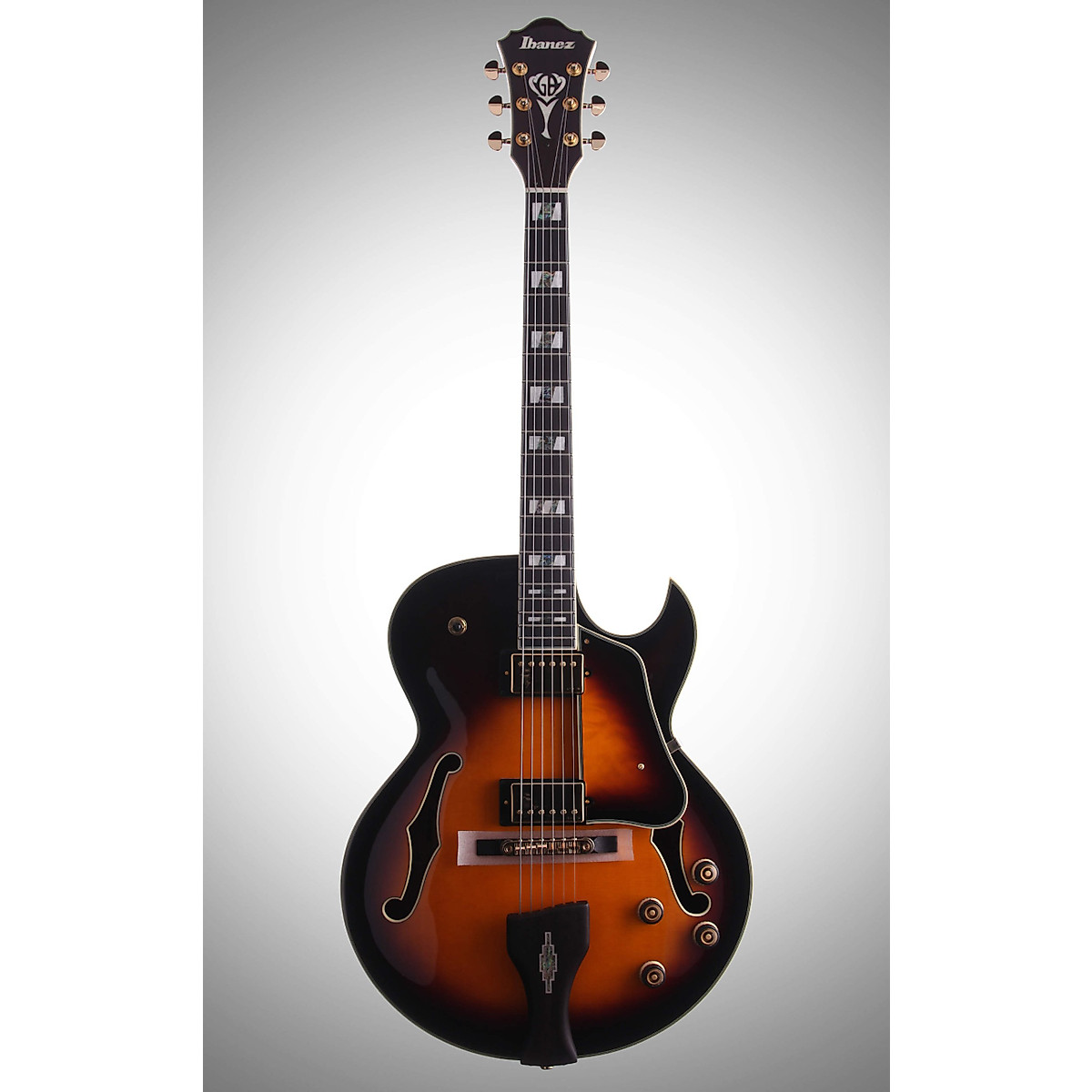 Ibanez George Benson Signature 6-String Electric Guitar with Case (Right-Handed, Vintage Yellow Burst)