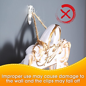 Jetec 200 Pieces Command Mini Light Clips Clear Traceless Clips Christmas Wall Hanging Clips Decorating Hook Clips with Adhesive Dots for Christmas Home Indoor Outdoor Party Decoration Supplies