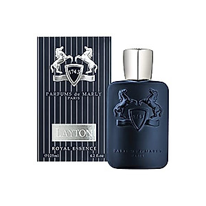 PARFUMS de MARLY - Layton - 4.2 Fl Oz - Eau De Parfum for Men - Top Notes Apple, Bergamot, Lavender - Heart Notes Jasmine, Violet, Geranium - Base Notes Vanilla, Pepper, Guiac Wood - 125ml