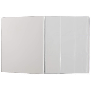Monster Protectors 9 Pocket Trading Card Binder - Holofoil White w White Pages Album, Anti-Theft TCG Protection w Side Loading Padded Pockets, Double Sided, Holds 360 Cards, Sport, Kpop, Xmas Gift