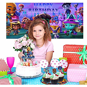 Super Monster Party Supplies Decorations Birthday Cake Topper Banner Decor Backdrop Balloons