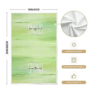 Spring Kitchen Towels for Spring Decor Flower Leaves Dish Towels 18x26 Inch Ultra Absorbent Bar Drying Cloth Spring is in the air Sign Hand Towel for Kitchen Bathroom Party Home Decorations Set of 2