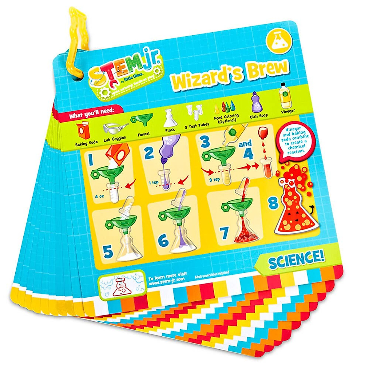 Little Tikes STEM Jr. Wonder Lab Toy with Experiments for kids Multicolor, 28.00 L x 16.00 W x 33.50 H Inches