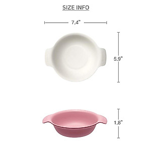 Nineware BPA-Free Cereal Bowl Set of 4 Unbreakable Lightweight for Soup, Rice, Yogurt Dishwasher & Microwave Safe