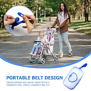 DOERDO Portable Baby Wipe Dispenser Wet Wipe Box, Baby Wipe Holder with Lid, Tissue Case for Keeps Baby Wipe Fresh and Safe