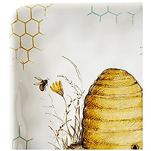 Certified International Bee Sweet 6" Canape/Luncheon Plates, Set of 4 Assorted Designs