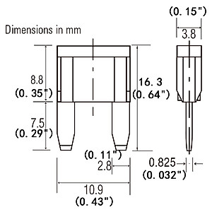 20pcs 7.5A Mini Blade Fuse and 1 Fuse Puller ATC/ATO 32V 7.5Amp Fast Blow for Automotive Car Truck SUV
