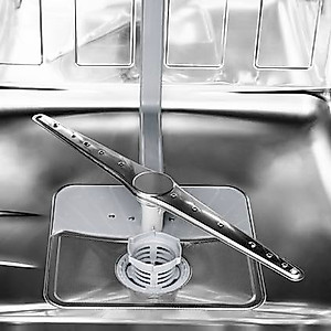 ZLINE Autograph Edition 24" 3rd Rack Top Control Tall Tub Dishwasher in Fingerprint Resistant Stainless Steel with Matte Black Handle, 51dBa (DWVZ-SN-24-MB)