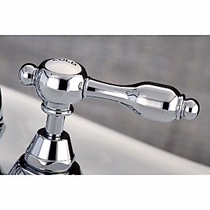 Kingston Brass KS7971TAL 4 3/4" in Spout Reach Bridge Lavatory Faucet with Brass Pop Up, Polished Chrome