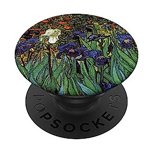 Van Gogh Irises Pop Socket - Van Gogh Art Gift PopSockets PopGrip: Swappable Grip for Phones & Tablets