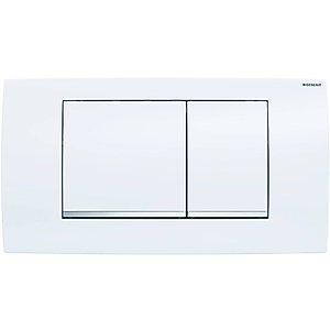 Geberit 115.899.KJ.1 Twinline Control Plate for 2 Quantity rinsing, White