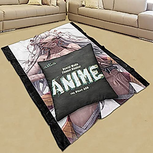 itakkaito Bedding Fleece Throw Blankets Bed Blanket Sexy Anime Girl Daki Plush Blanket Fleece Blanket for Bed and Couch