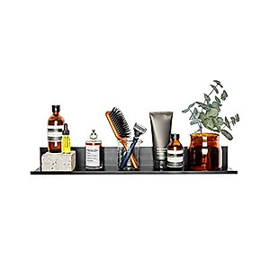 Hangman L18B 18-Inch No-Stud Floating Shelf (Black Powder Coat)