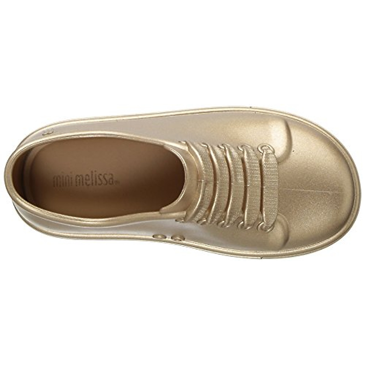 Mini Melissa Baby-Girl's Mini BE Sneaker, Gold Glitter, 5 Regular US Toddler