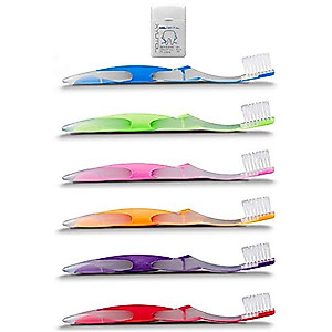 SoFresh Flossing Toothbrush Kids Soft Variety Bundle with Xylitol Dental Floss