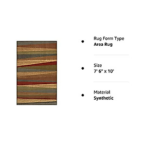 Mohawk Home Mayan Sunset Stripe 7' 6" x 10' Area Rug - Tan - Perfect for Living Room, Dining Room, Office