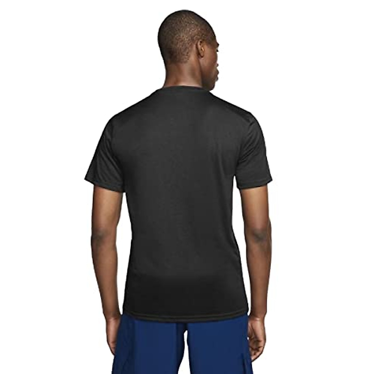 Nike Men's Legend 2.0 Short Sleeve Tee, Black/Black/Matte Silver, Large