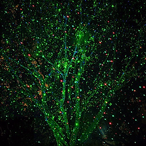 Poeland Outdoor Garden Laser Lights Waterproof Christmas Projector Lighting with Security Lock 3 Color Red Green Blue