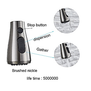 KXFXQTOT Three Colors Pull Out Sensor Kitchen Faucet Black Sensitive Touch Control Faucet Mixer for Kitchen Touch Kitchen Mixer Tap (Color : Gold B)