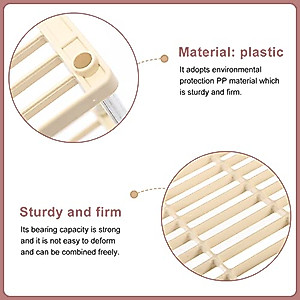 Generic 3 Tier Shelving Unit Shelf Shelving Units Plastic Storage Rack Modern Shelving Unit Bathroom Storage Shelf for Hallway, Bathroom, Living Room ( White ), Medium (40HY155BUOHE79IRGW148134X)