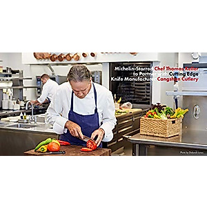 Cangshan TC Series 1020502 Swedish 14C28N Steel Forged 2-Piece Carving Set