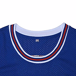 OTHERCRAZY Youth Basketball Jersey #23 Space Movie Jersey for Kids Shirts (Blue, X-Large)