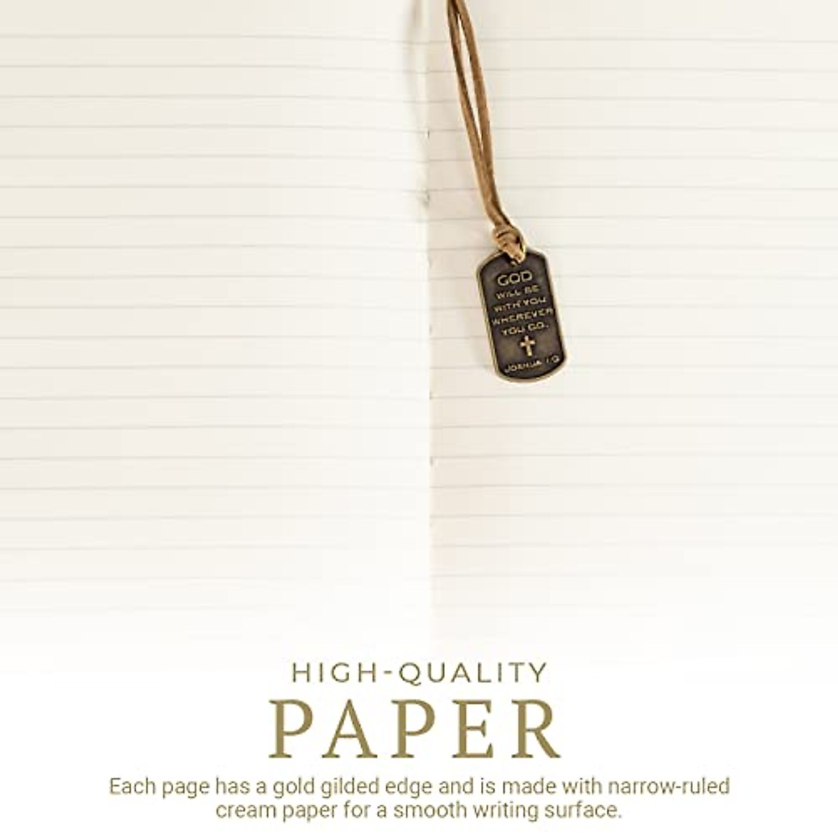 Divinity Boutique Journal, Man of God with Black Cross Charm (22880), Cross Black