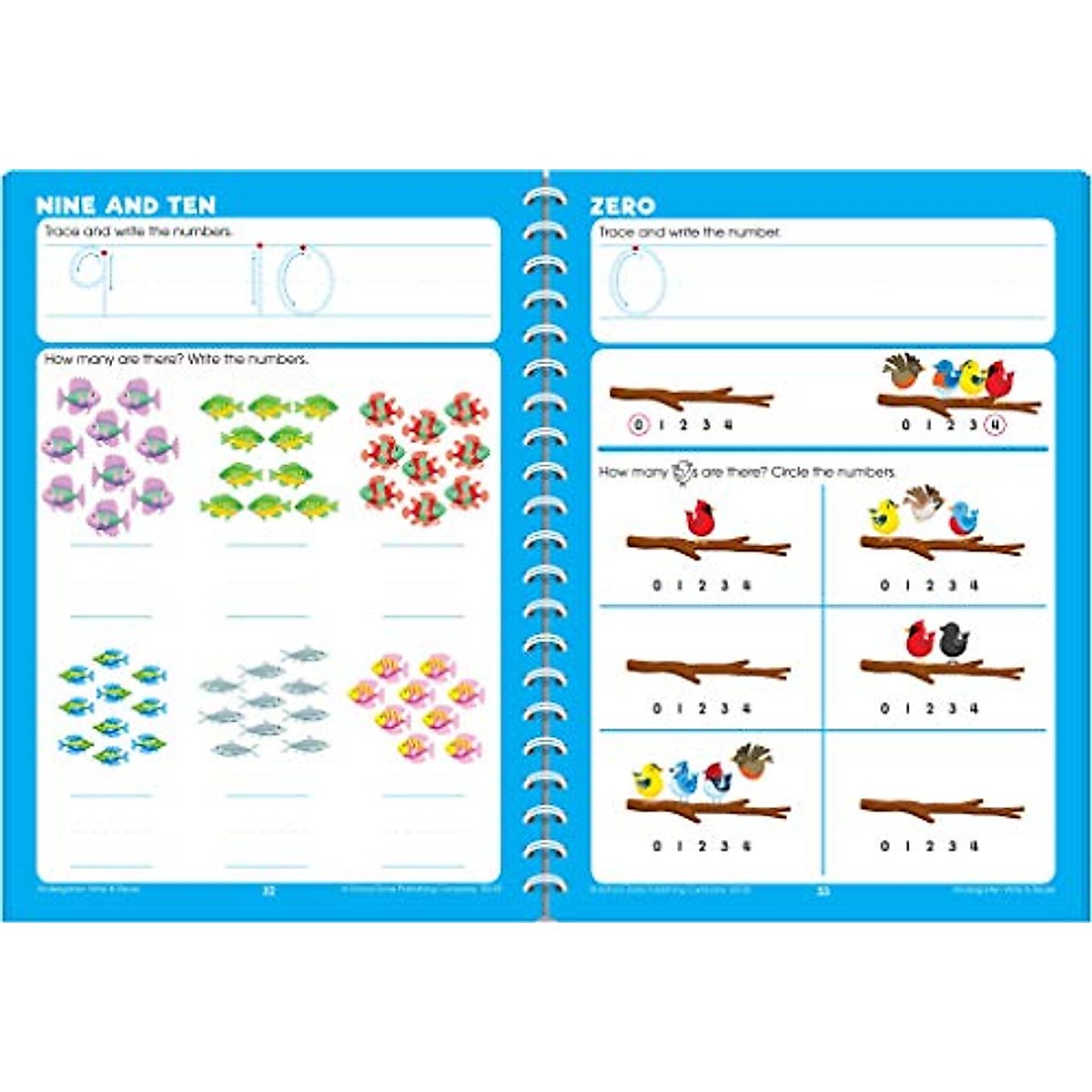 School Zone - Kindergarten Write & Reuse Workbook - Ages 5 to 6, Spiral Bound, Write-On Learning, Wipe Clean, Includes Dry Erase Marker, Early Math, and More (School Zone Write & Reuse Workbook)