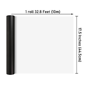 NESCCI Christmas Wrapping Paper,Matte Metal Black Wrapping Paper, Solid Color Paper,Gift Wrapping Paper,Perfect for Wedding,Valentine's Day,Birthday, Christmas,Baby Shower (17.5 Inches X 32.8 Feet)