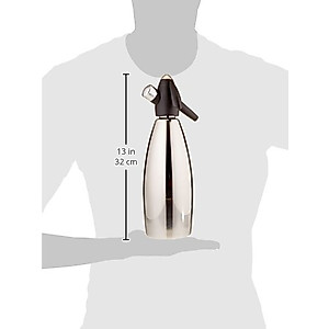iSi North America Stainless Steel Soda Siphon, 1 Quart, Stainless