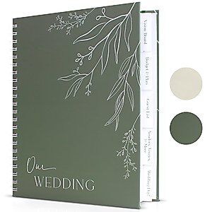 Beautiful Minimalistic Wedding Planner Book and Organizer - Enhance Excitement and Makes Your Countdown Planning Easy - Unique Engagement Gift for Newly Engaged Couples, Future Brides and Grooms