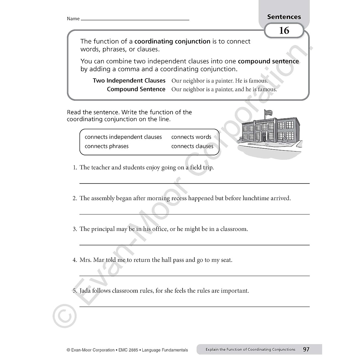 Evan-Moor Language Fundamentals, Grade 5
